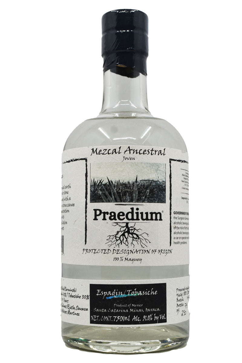 Praedium Mezcal Ancestral Joven Espadin/Tobasiche – Flatiron SF